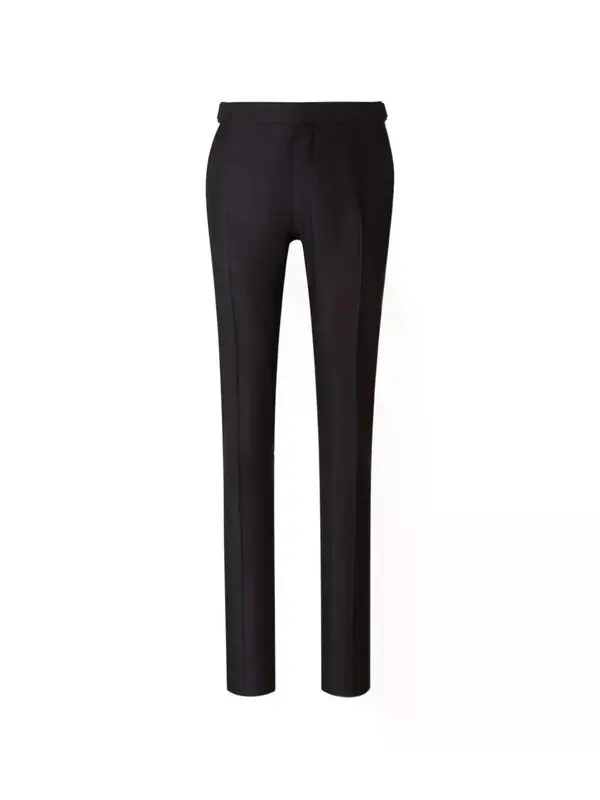 TOM FORD Tailored Silk Trousers - Black