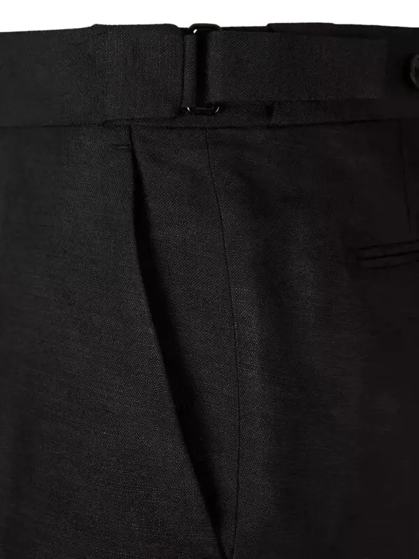 TOM FORD Tailored Silk Trousers - Black