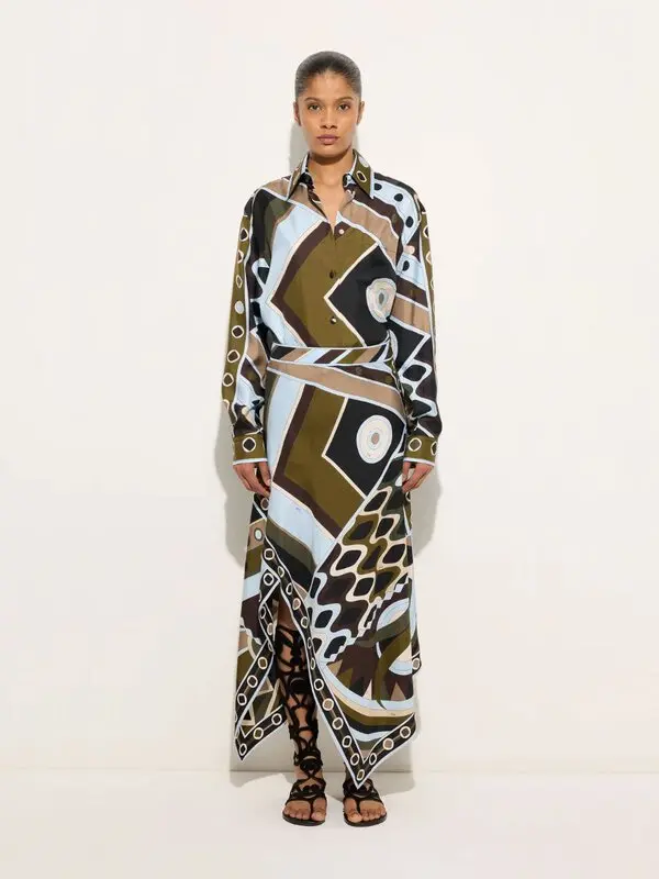 Emilio Pucci Vivara Print Silk Twill Shirt - Multicolour