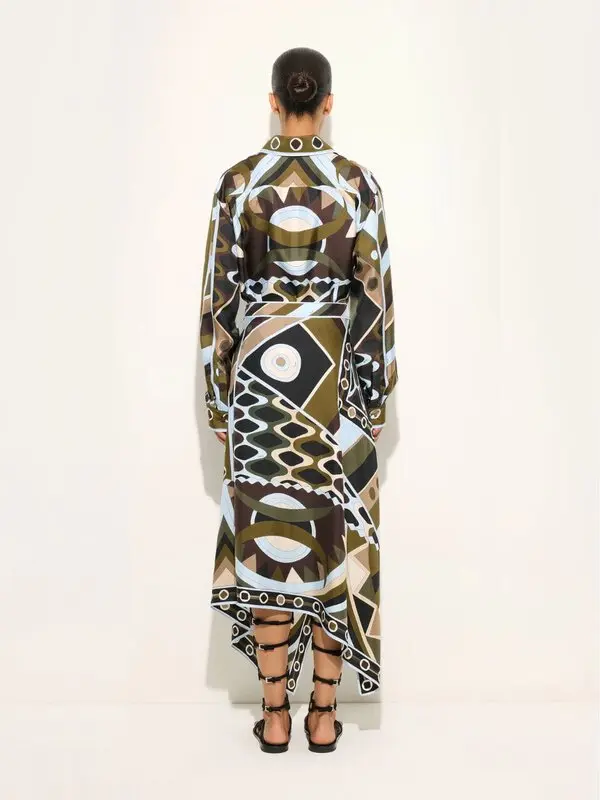 Emilio Pucci Vivara Print Silk Twill Shirt - Multicolour