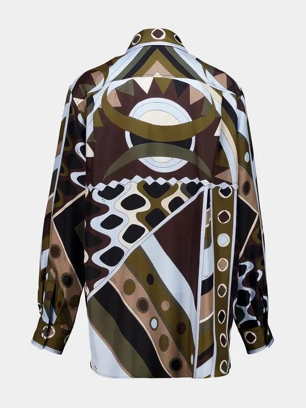 Emilio Pucci Vivara Print Silk Twill Shirt - Multicolour