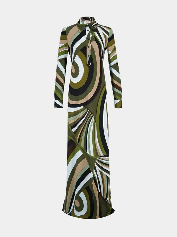 Emilio Pucci Iride Print Chemisier Dress - Multicolour