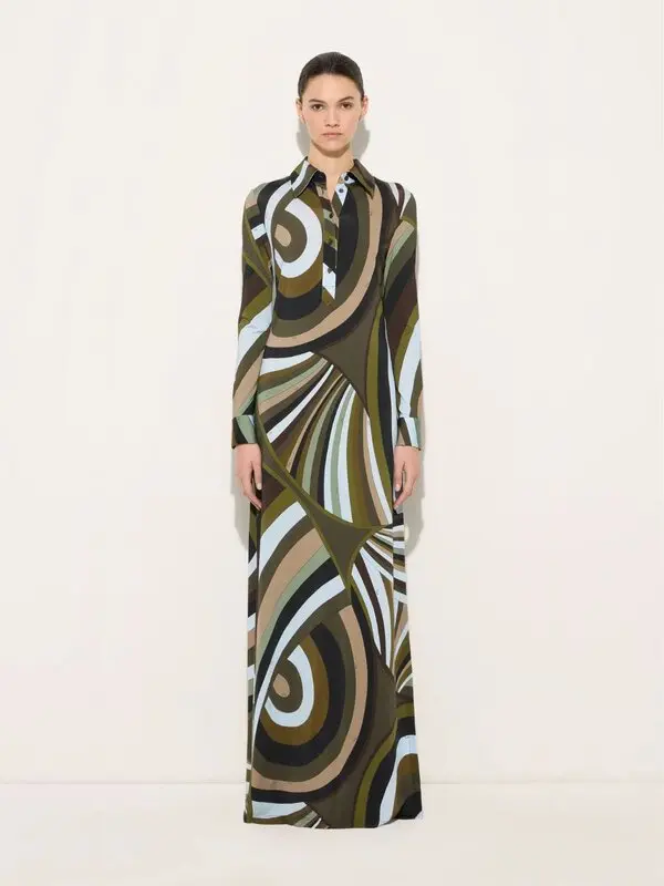 Emilio Pucci Iride Print Chemisier Dress - Multicolour