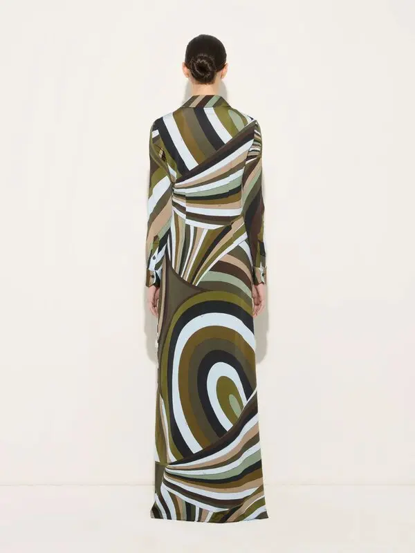 Emilio Pucci Iride Print Chemisier Dress - Multicolour