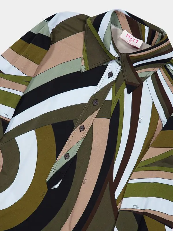 Emilio Pucci Iride Print Chemisier Dress - Multicolour