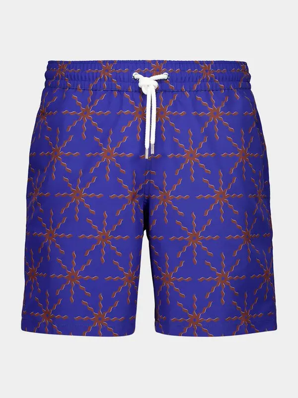 Frescobol Carioca Santos O Sol Swim Shorts - Blue