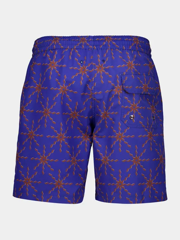 Frescobol Carioca Santos O Sol Swim Shorts - Blue