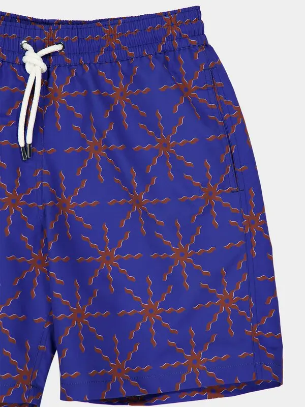 Frescobol Carioca Santos O Sol Swim Shorts - Blue