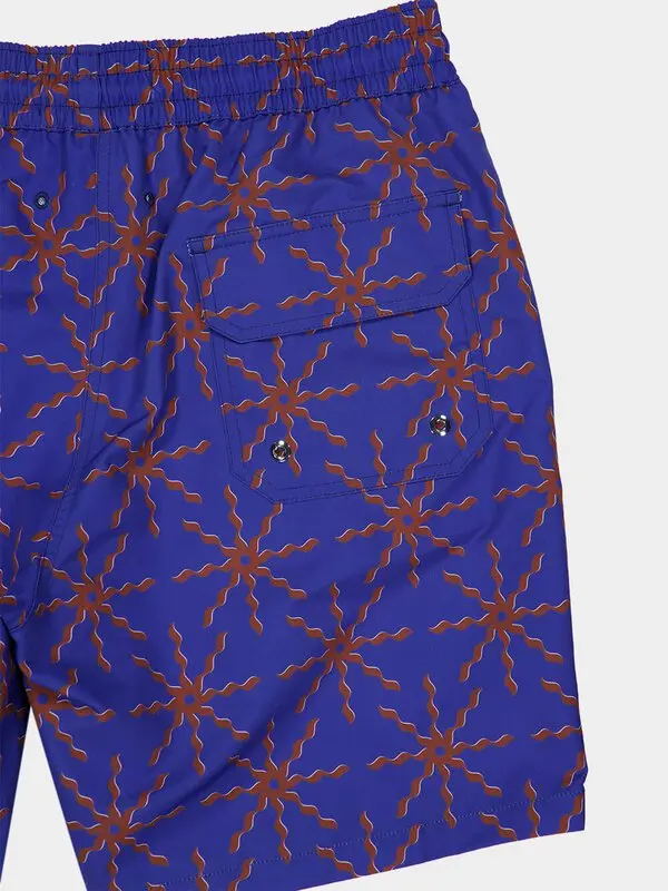 Frescobol Carioca Santos O Sol Swim Shorts - Blue