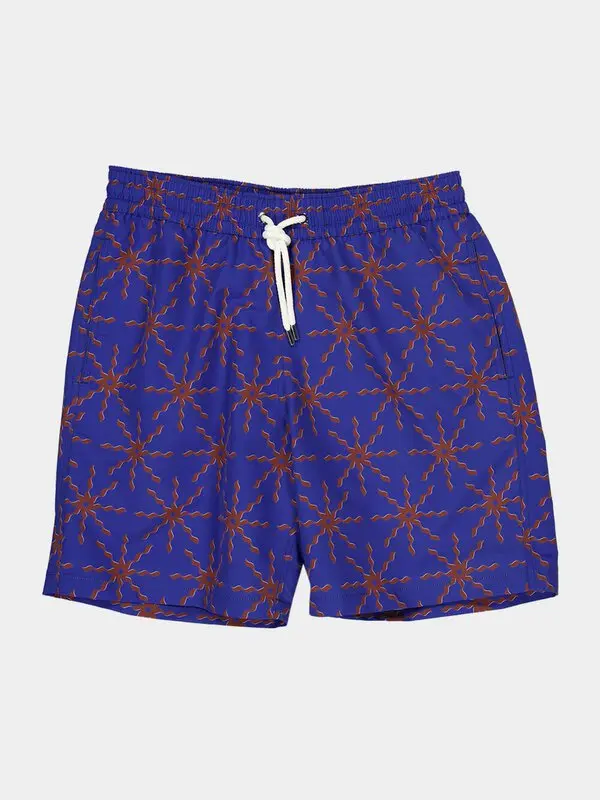 Frescobol Carioca Santos O Sol Swim Shorts - Blue