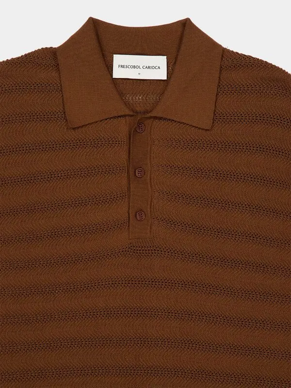 Frescobol Carioca Vidal Cotton Jacquard Polo