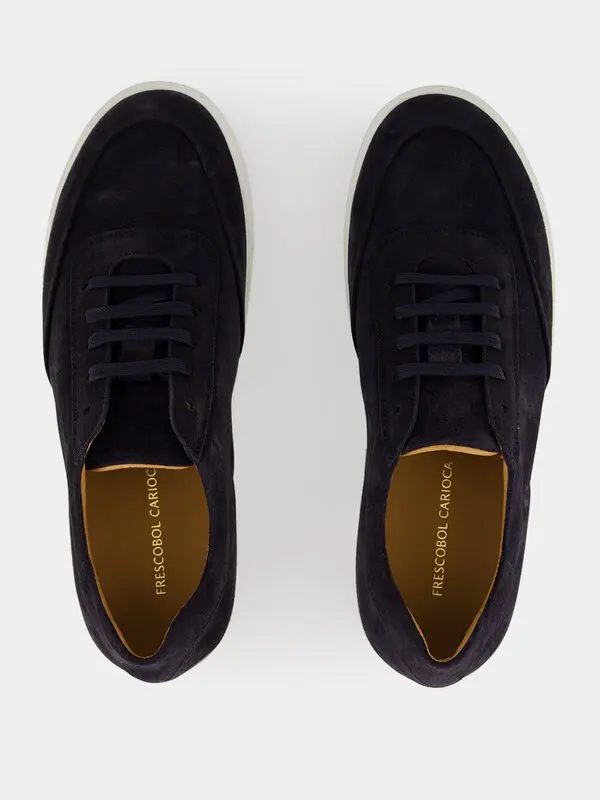 Frescobol Carioca Lapa Suede Sneakers - Blue