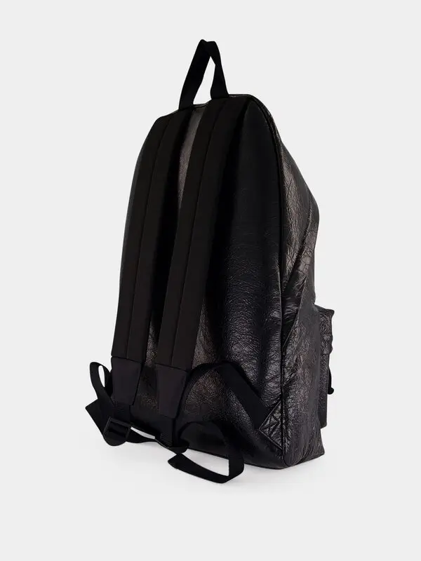 Balenciaga Explorer Leather Backpack - Black