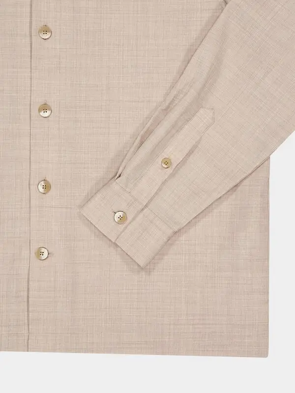 Frescobol Carioca Sand Safra Tropical Wool Shirt