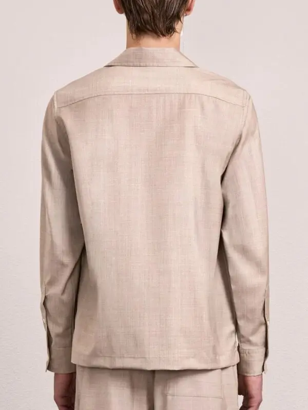 Frescobol Carioca Sand Safra Tropical Wool Shirt