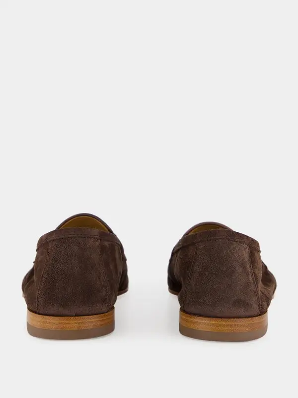 Frescobol Carioca Leme Suede Slippers - Brown