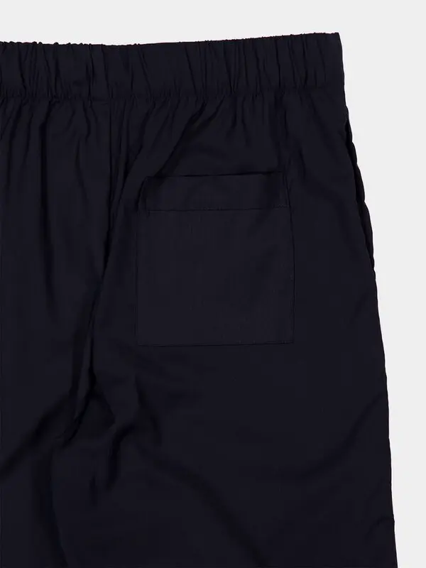 Frescobol Carioca Navy Luan Tropical Wool Trousers - Blue