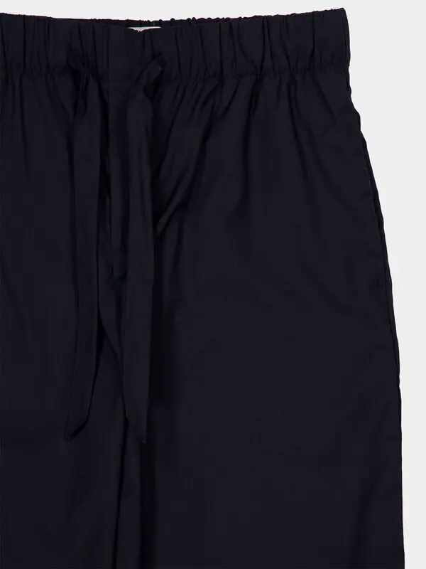Frescobol Carioca Navy Luan Tropical Wool Trousers - Blue