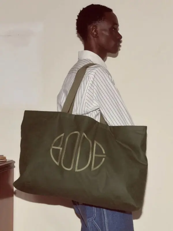 BODE Waxed Cotton Zip Tote