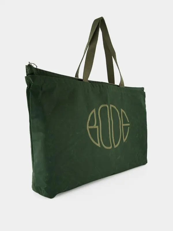 BODE Waxed Cotton Zip Tote