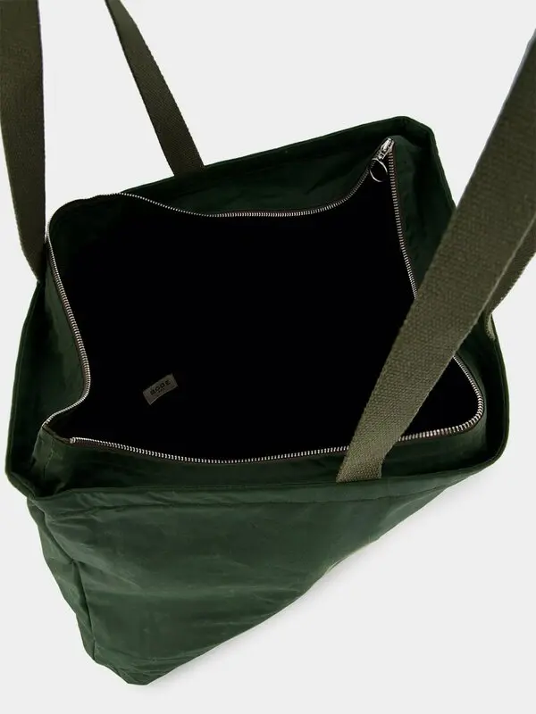 BODE Waxed Cotton Zip Tote