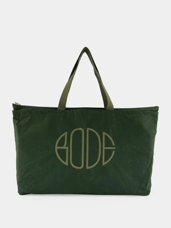 BODE Waxed Cotton Zip Tote