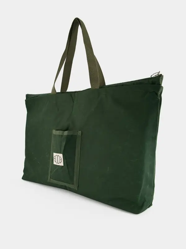 BODE Waxed Cotton Zip Tote