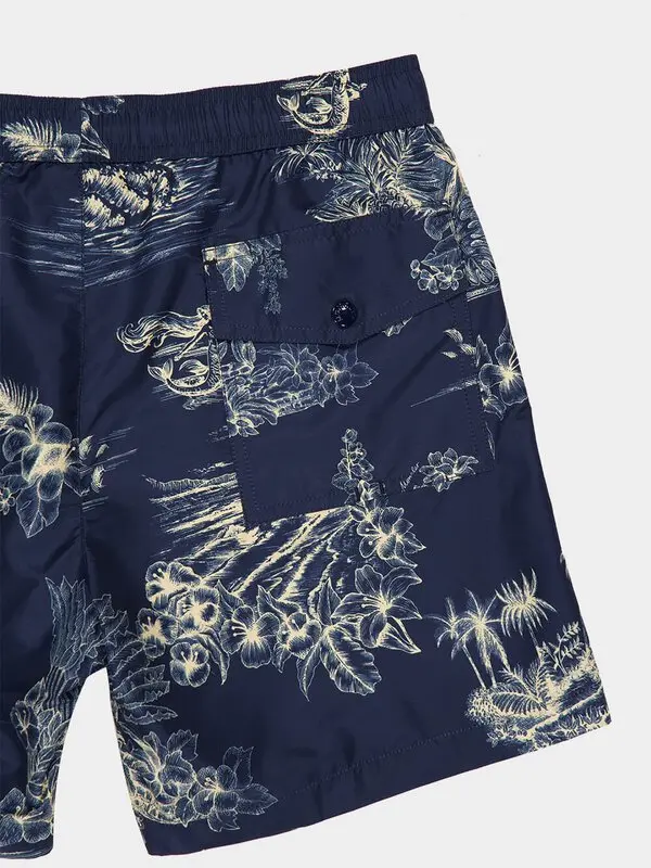 Moncler Floral Print Swim Shorts