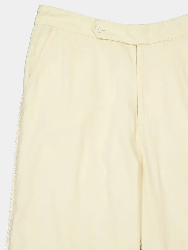 BAZISZT Corniche Straight-leg Pants - Beige