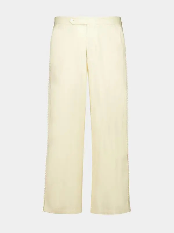 BAZISZT Corniche Straight-leg Pants - Beige
