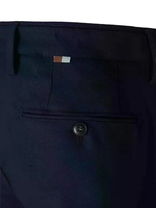 Canali Belted Trousers - Blue
