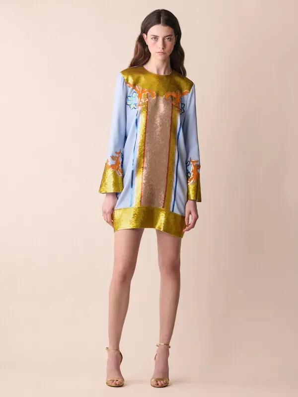 PAULA Hydra A-line Mini Dress - Multicolour