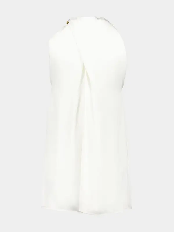 Stella McCartney Halterneck Chain Silk Top