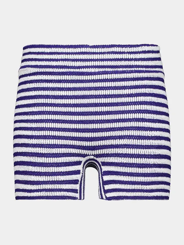 Bond Eye Crinkle Dom Mini Shorts - Blue