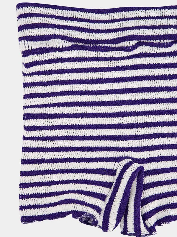 Bond Eye Crinkle Dom Mini Shorts - Blue