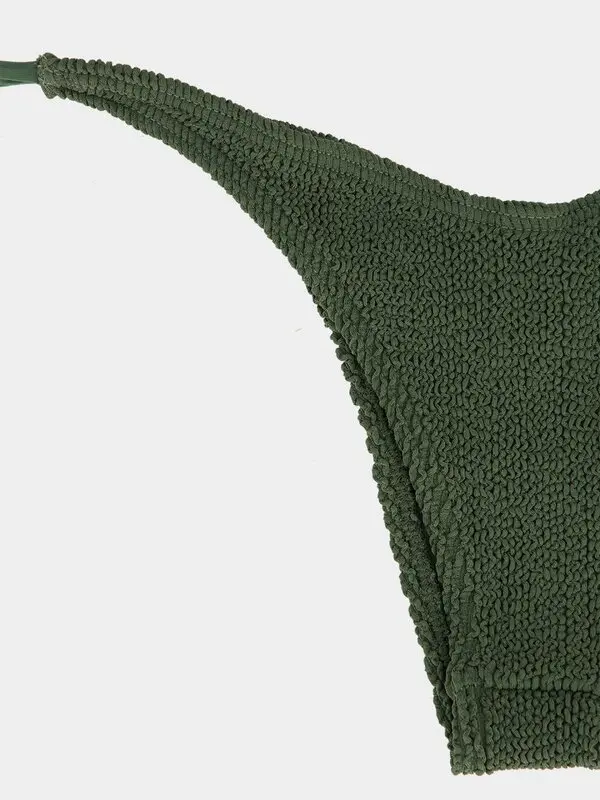 Bond Eye Crinkle Tie-side Bikini Brief - Green