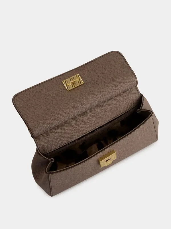 Dolce & Gabbana Sicily Mini Leather Handbag - Beige