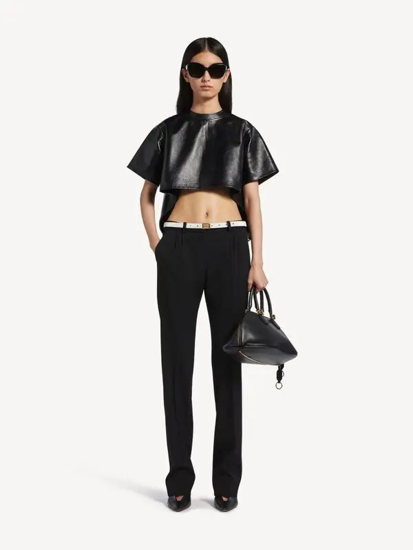 Balenciaga Slim Tailored Wool Pants - Black