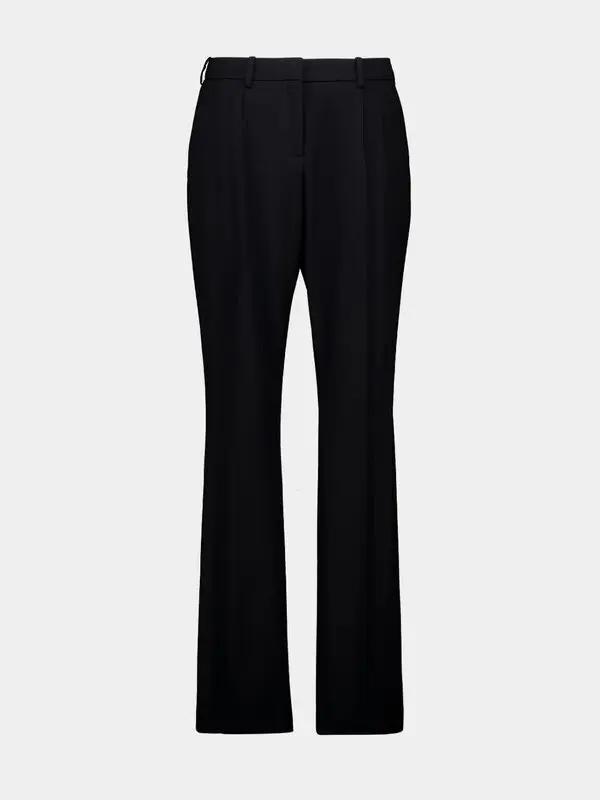 Balenciaga Slim Tailored Wool Pants - Black