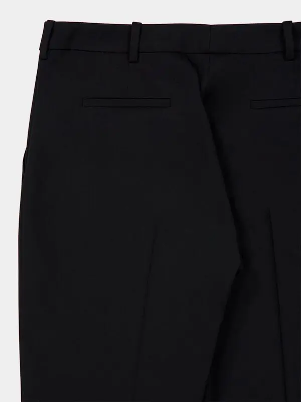 Balenciaga Slim Tailored Wool Pants - Black