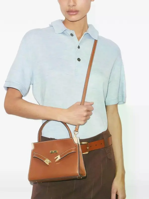 Tory Burch Petite Lee Radziwill Double Bag - Brown