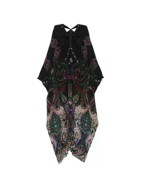 Roberto Cavalli Paisley-print Silk Kaftan