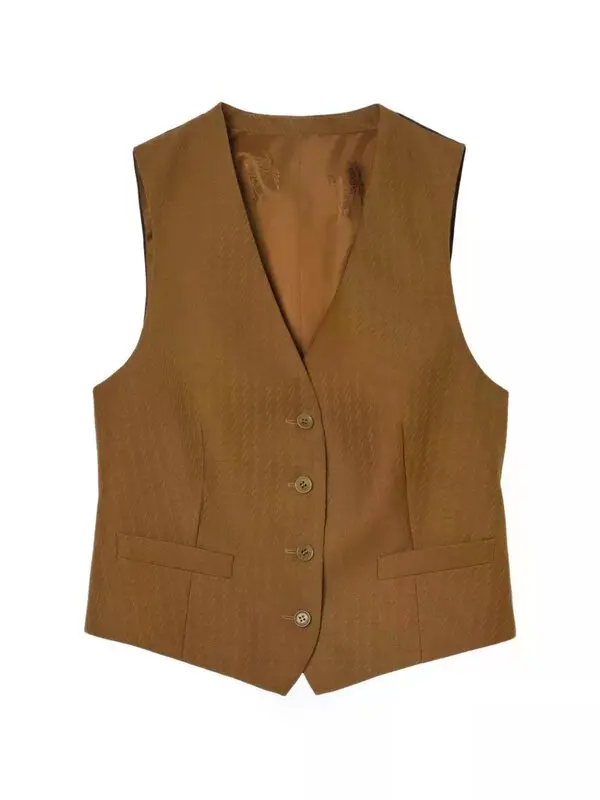 Burberry Wool Mohair Waistcoat