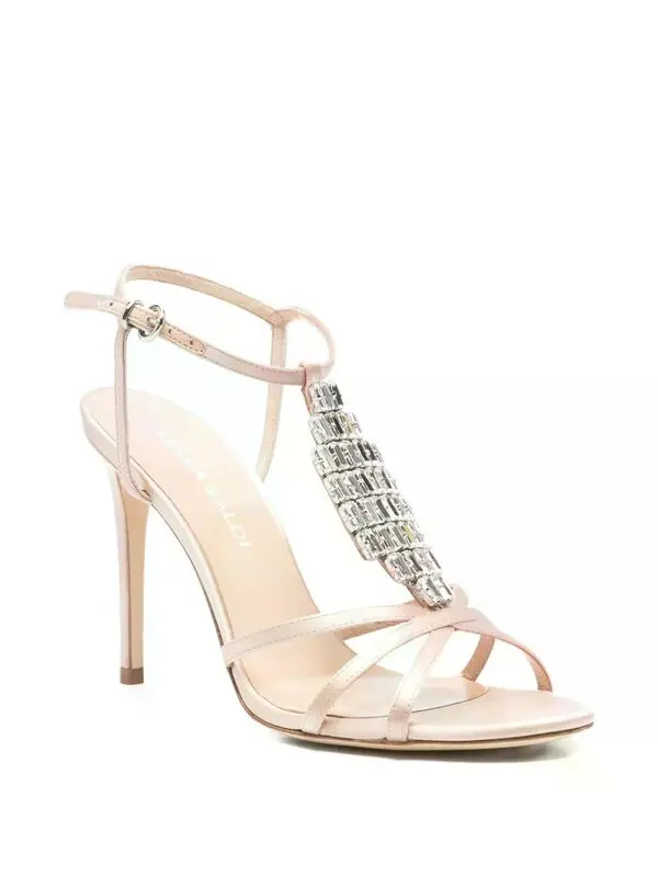 LELLA BALDI Embellished-strap Sandals - Pink