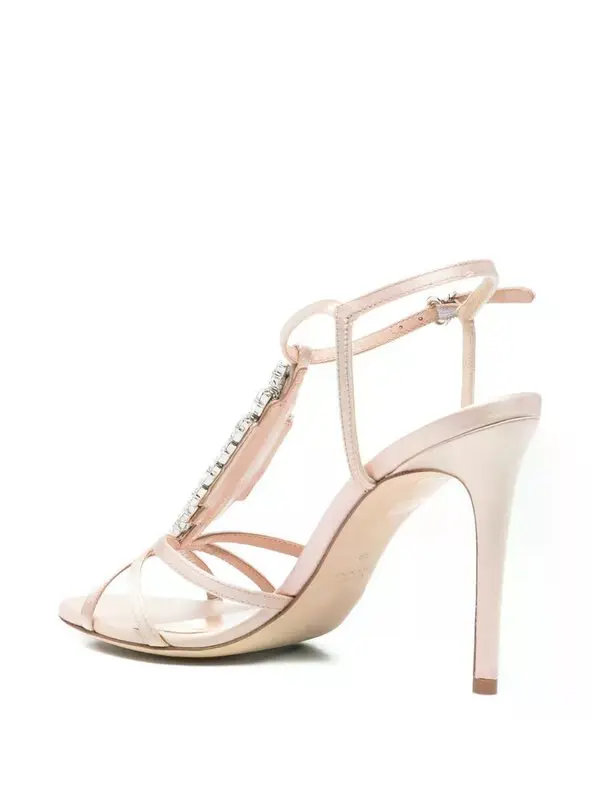 LELLA BALDI Embellished-strap Sandals - Pink