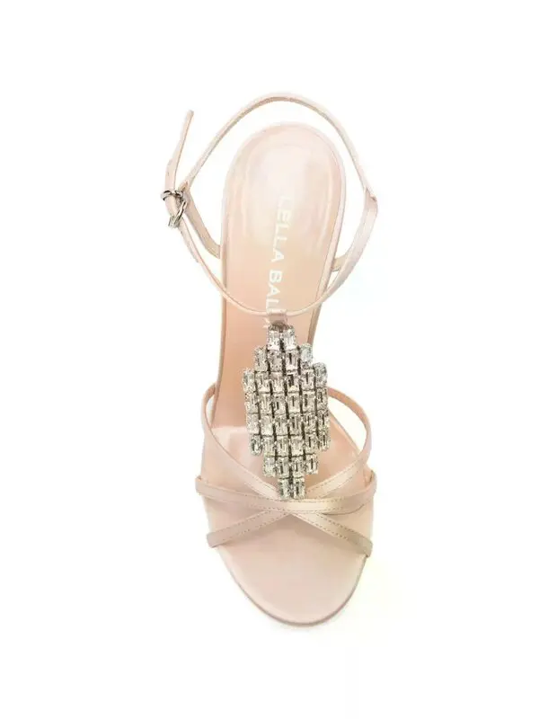 LELLA BALDI Embellished-strap Sandals - Pink