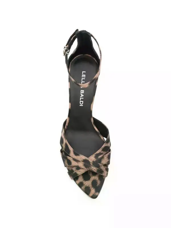 LELLA BALDI Leopard-print Sandals