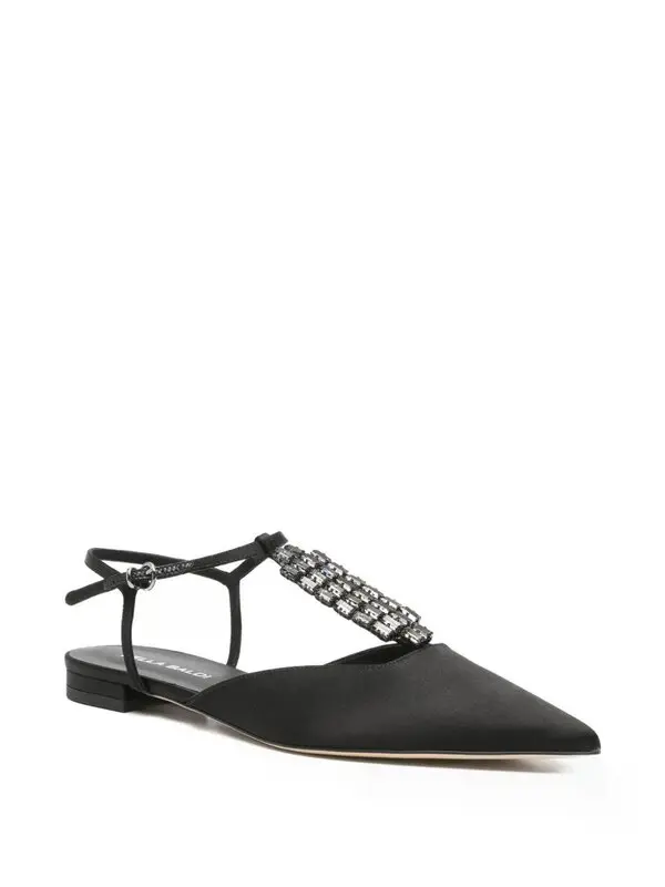 LELLA BALDI Embellished Flat Pumps