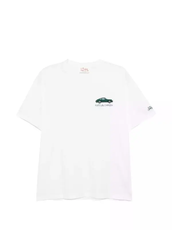 MC2 SAINT BARTH Portofino Car-print T-shirt - White