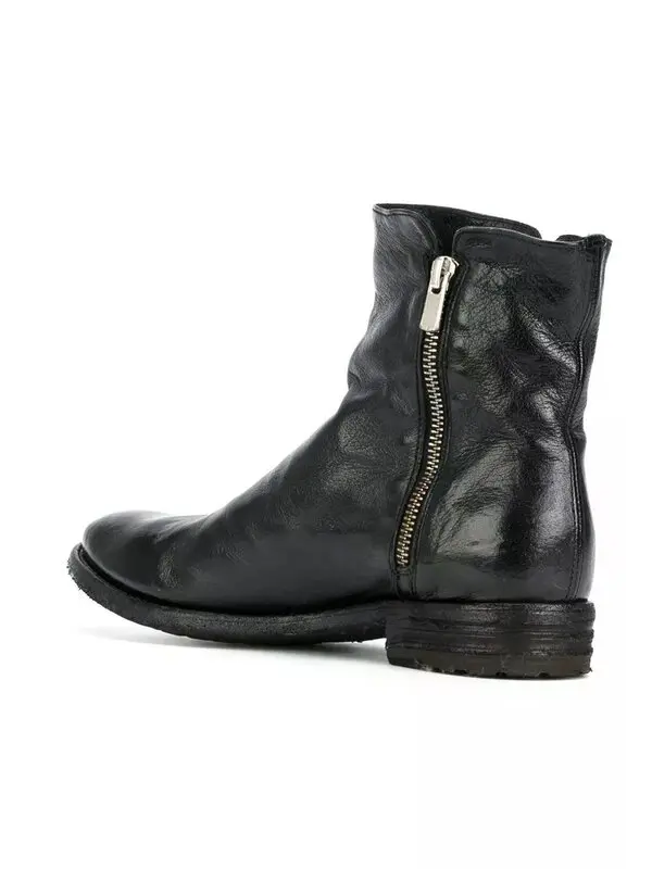 Officine Creative Lexikon Zip-up Leather Ankle Boots